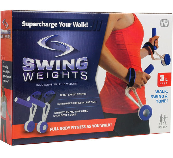 Swing Weights - Fitness Walking Dumbbells Hand Weights 3lb Pair – Mega ...