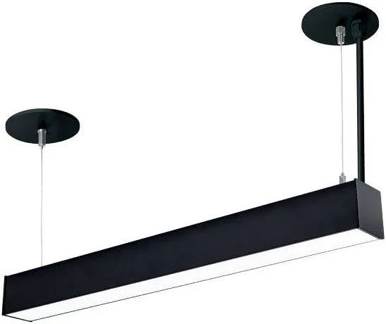 2ft L-Line 1 Light Aluminum Linear Ceiling Light - NLIN-210 3000k - Bl ...