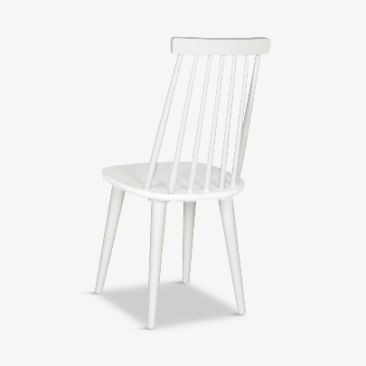Safavieh William White Wooden Dining Chair – High Slatted Back, Modern ...